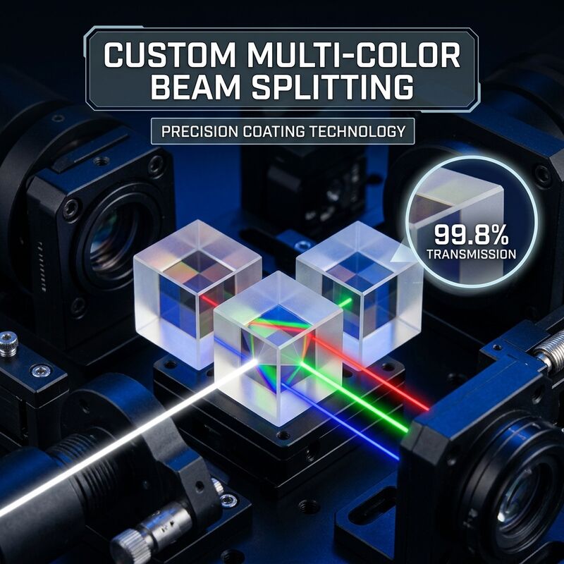 Custom Optical X-cube Prisms BK7 Quartz Beamsplitter