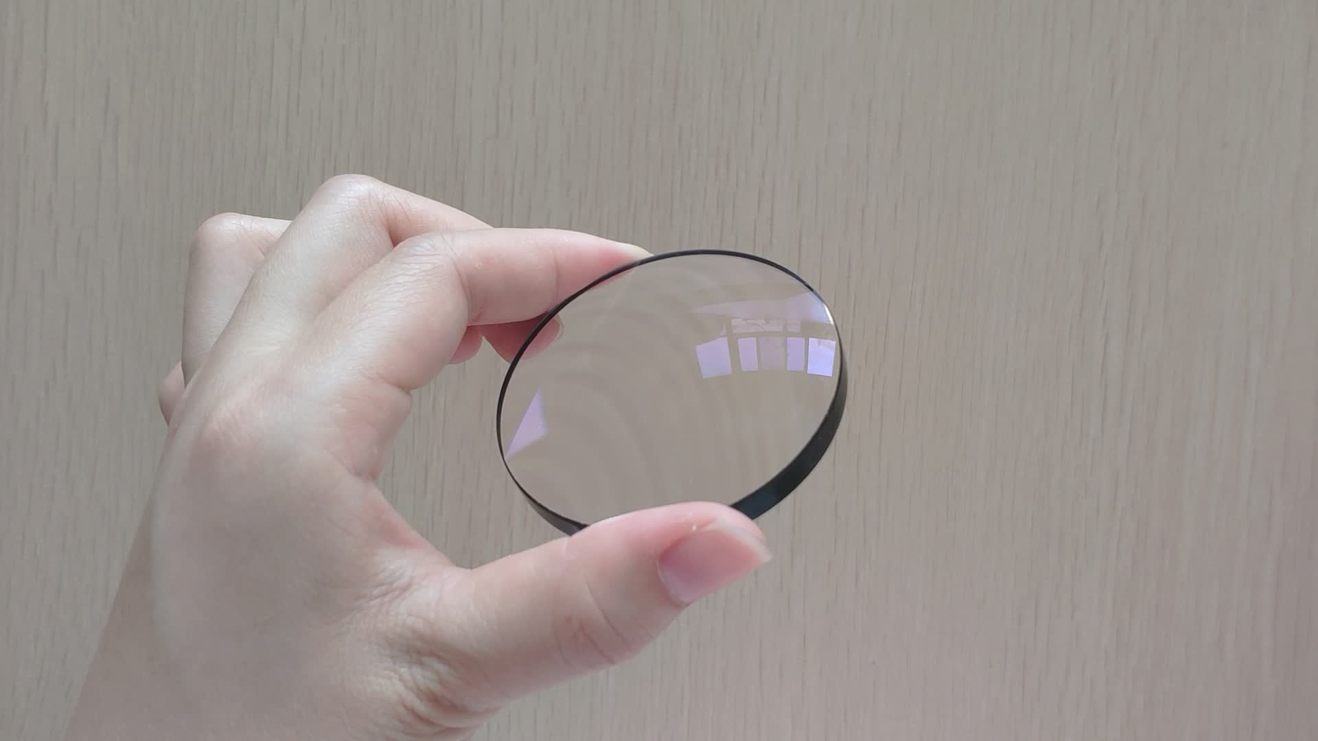 Large 150mm diameter plano convex fused silica aspheric lens 100mm